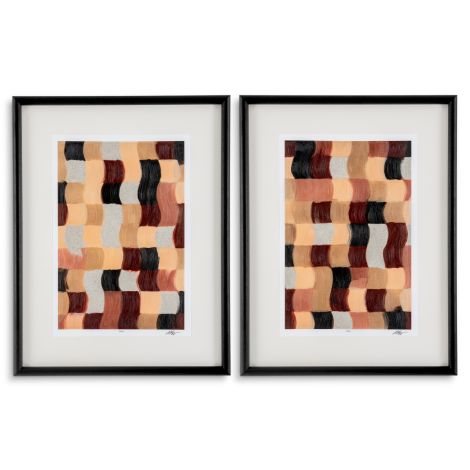 Prints Sun Baked Mosaïc by Grace Popp set of 2 – Eichholtz by IdHouse